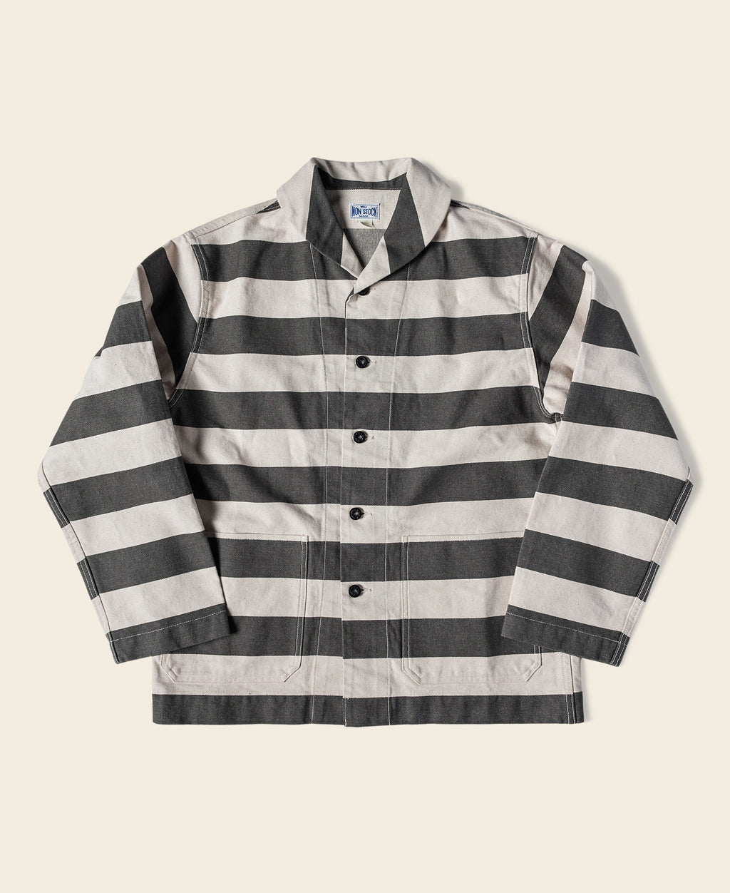 Prison Stripe Shawl Collar Coverall Utility Jacket | Bronson Mfg ...