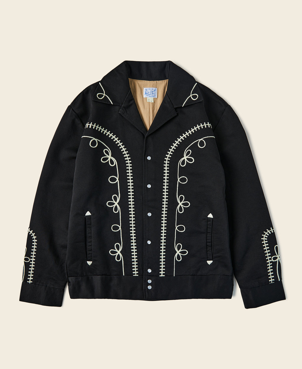 1950s Bolero Musician Rockabilly Embroidered Jacket - Black | Bronson ...