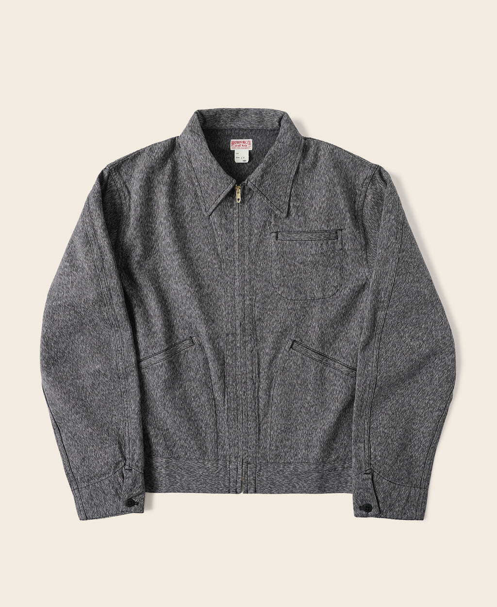 1960s Covert Salt & Pepper Cossack Jacket | Bronson Mfg – Bronson Mfg. Co.