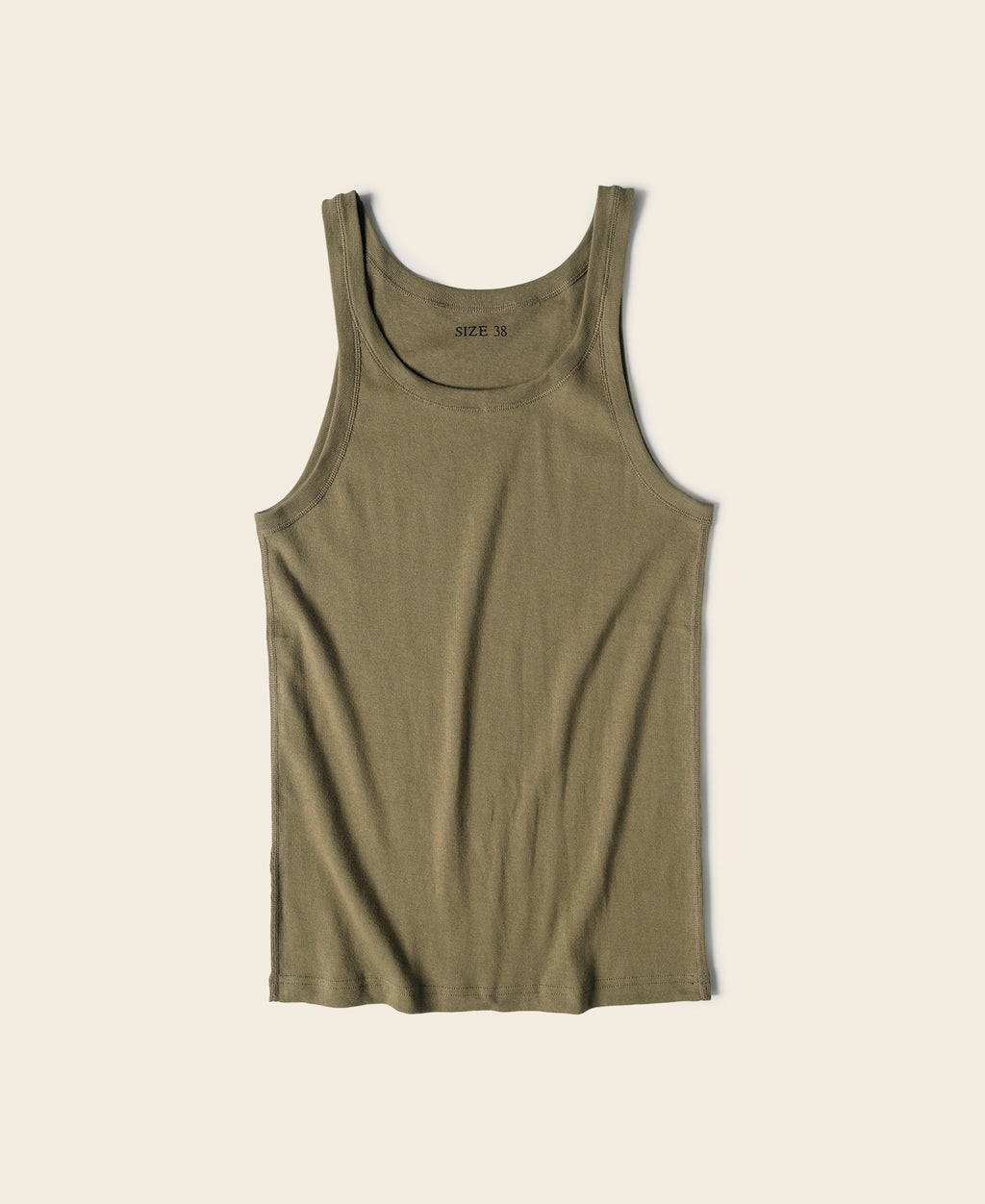 WWII US Army Military Cotton Ribbed Tank Top - Olive｜Bronson – Bronson ...