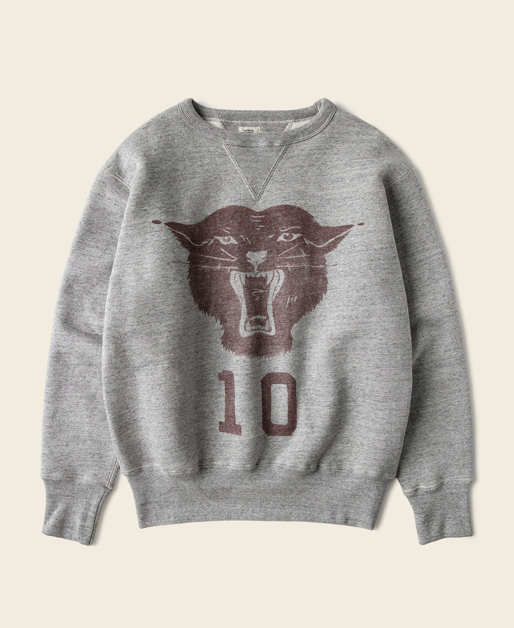 1930s Rugged CCC Black Panther Double V-Neck Insert Sweater - Gray ...