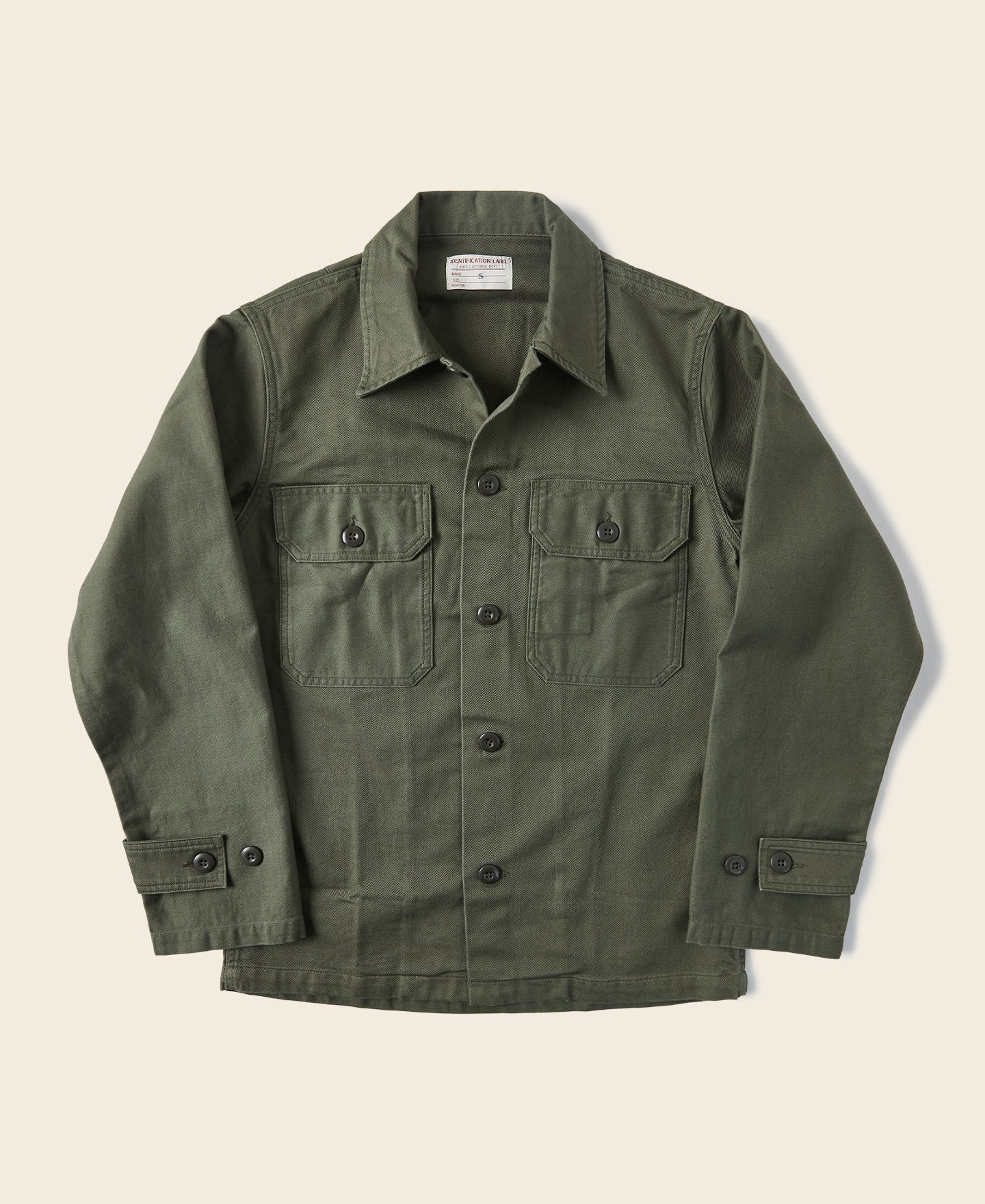 Vintage 1963 Vietnam War US Army OG-107 Utility Shirt - Olive | Bronson