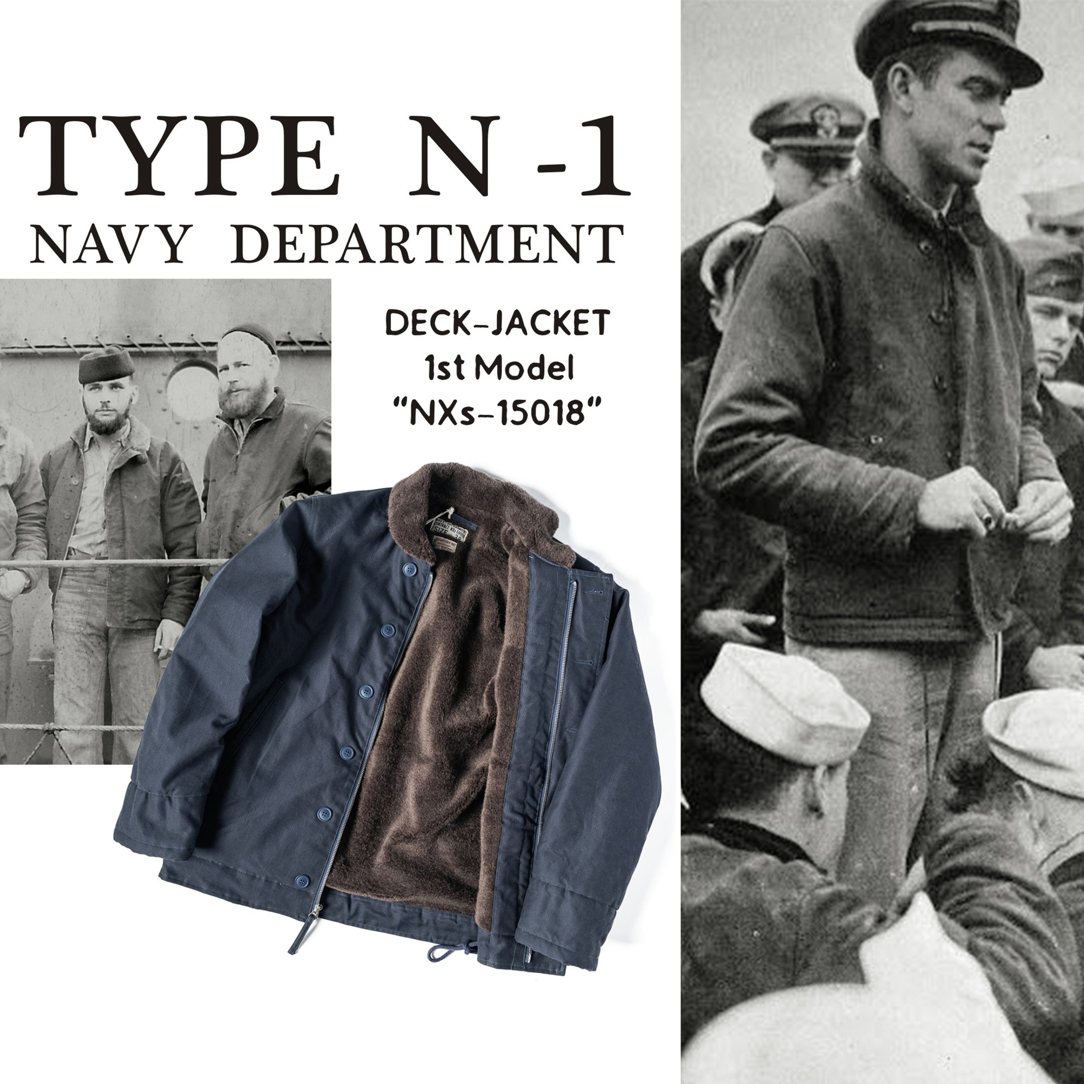 1943 USN 1st Type N-1 Wool Deck Jacket | Bronson Mfg – Bronson Mfg. Co.