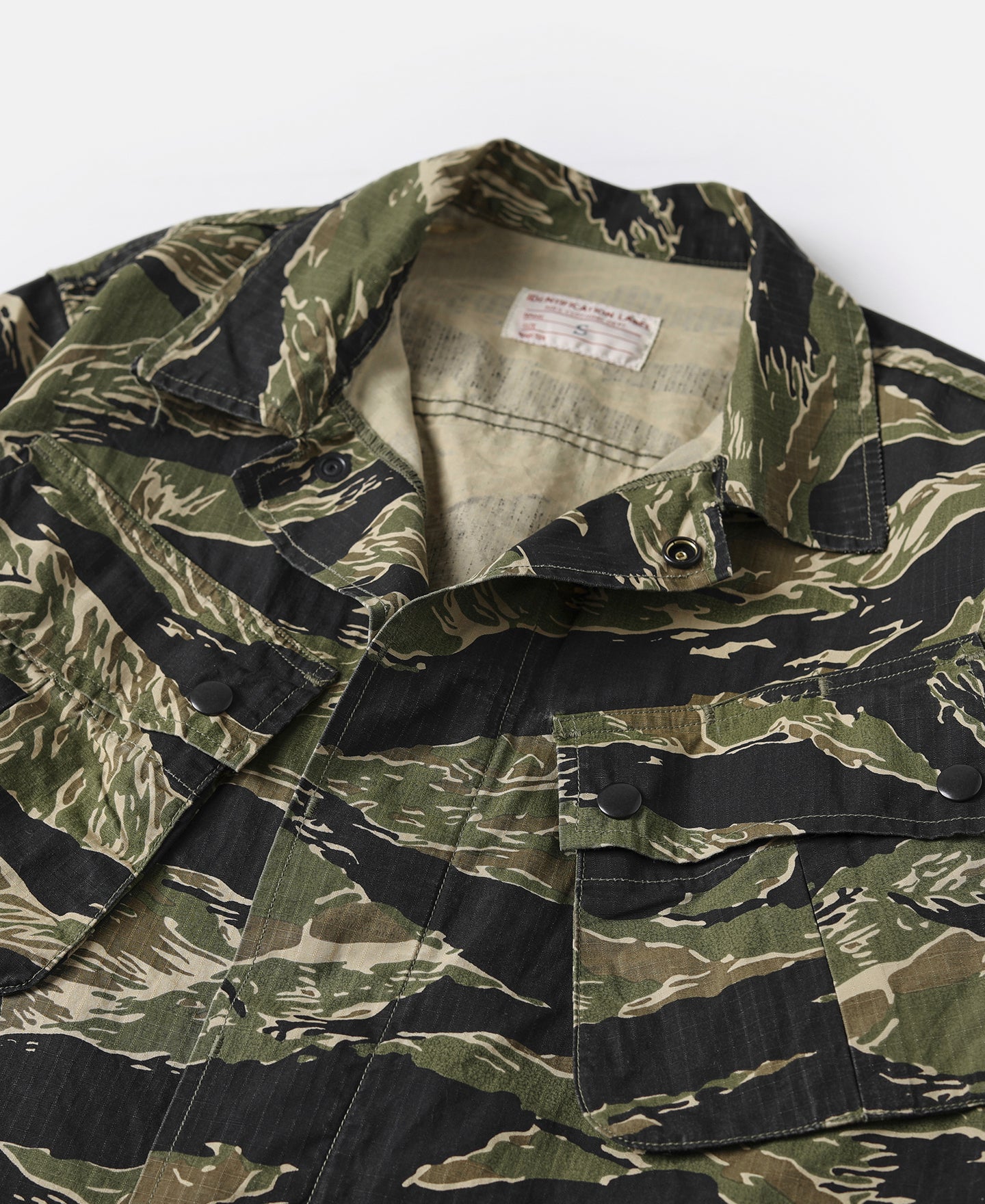 Tiger Stripe Camo Tropical Jungle Fatigue Jacket | US Army 5th TCU ...