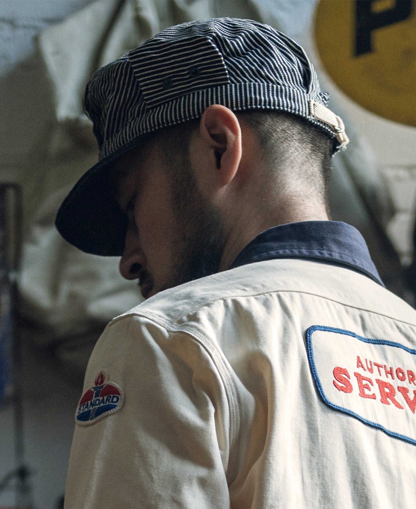 Hickory Stripe Railroad Engineer Cap | Bronson