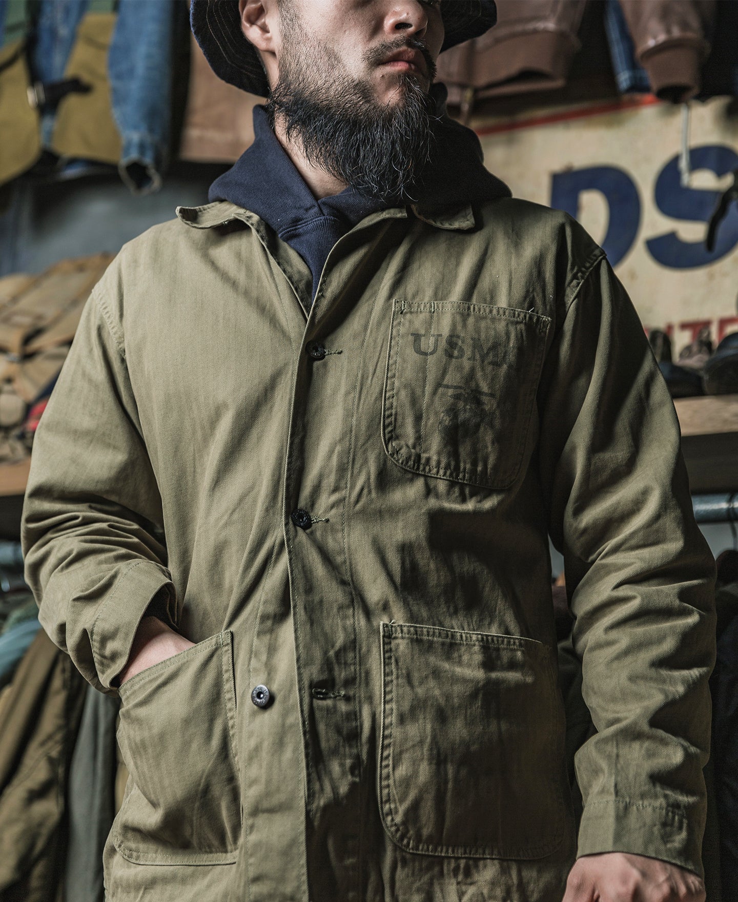 USMC P-41 Herringbone Twill Utility Jacket | Bronson - Bronson Mfg. Co.