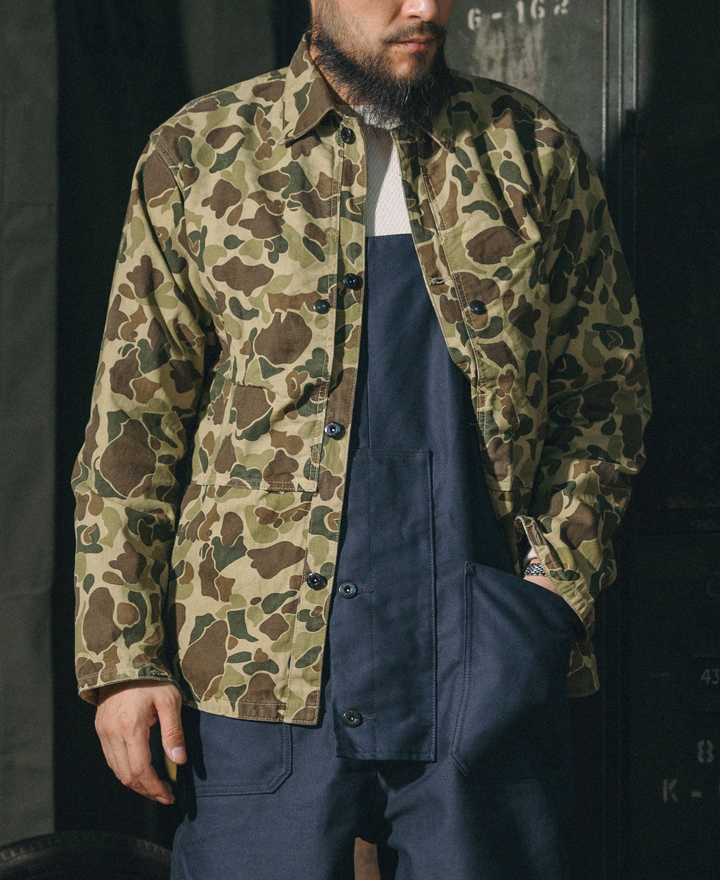 WWII USMC Type P-44 HBT Duck Hunter Camo Jacket | Bronson - Bronson Mfg ...