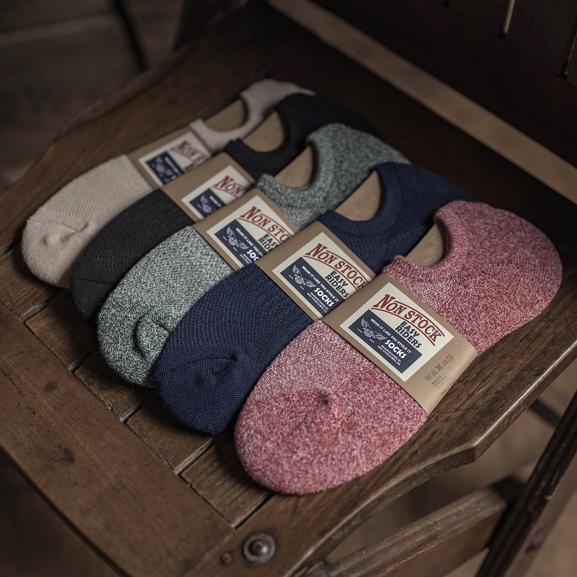 Colored Cotton No Show Socks - Sage Green | Ankle Socks | Bronson