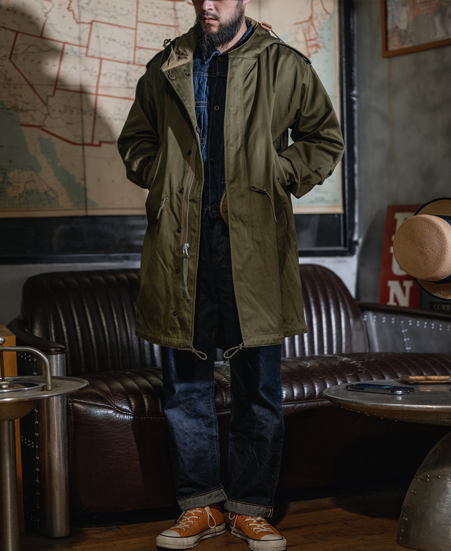 US Army M-1951 Parka - OD3 | Korean War M-51 Fishtail Jacket | Bronson ...