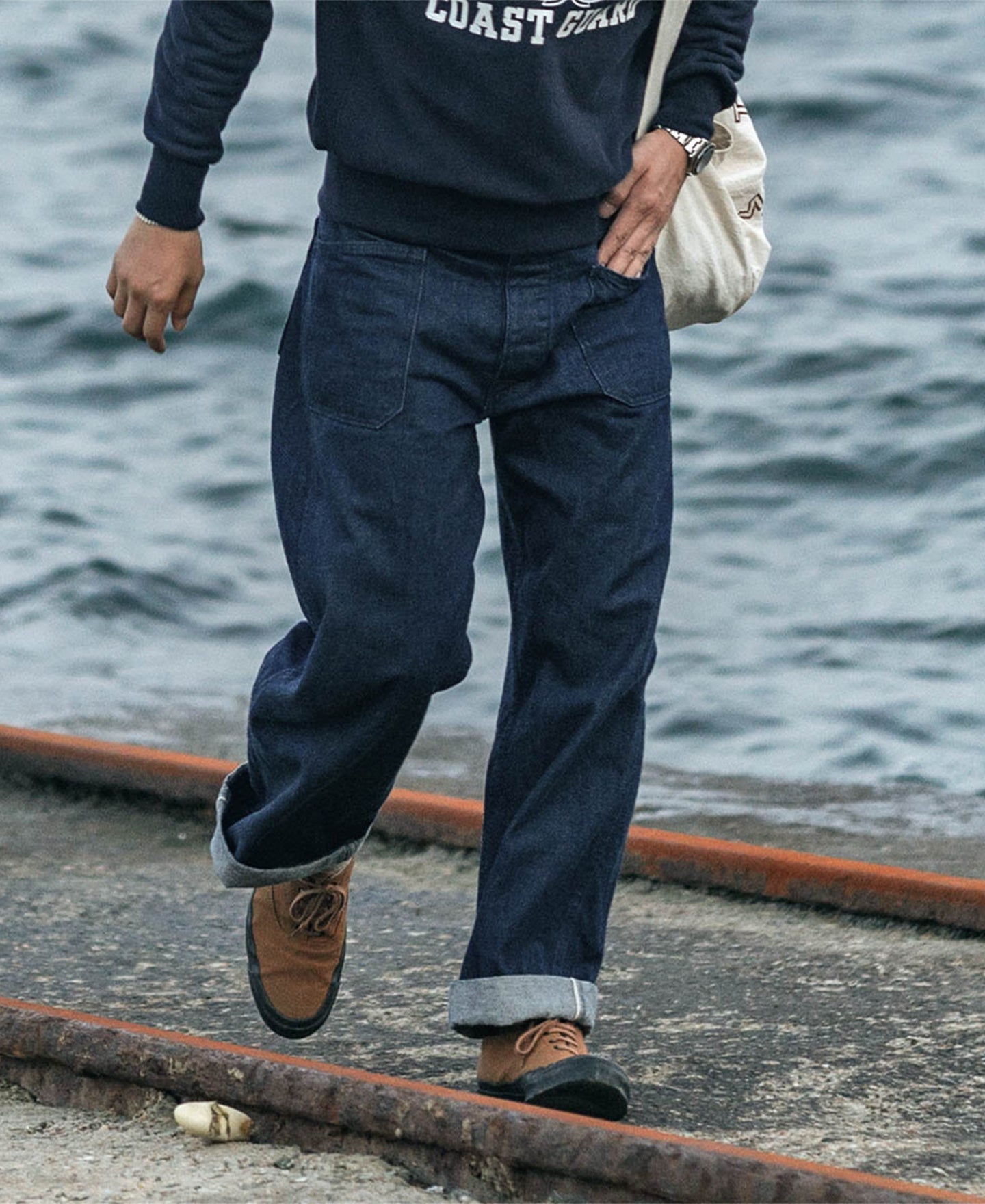 1917 US Navy 1st Selvedge Denim Deck Work Pants | Bronson